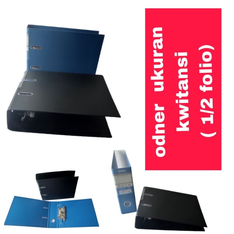 Jual map odner / lever arch file pvc colour Deli kwitansi 1/2 folio | Shopee Indonesia