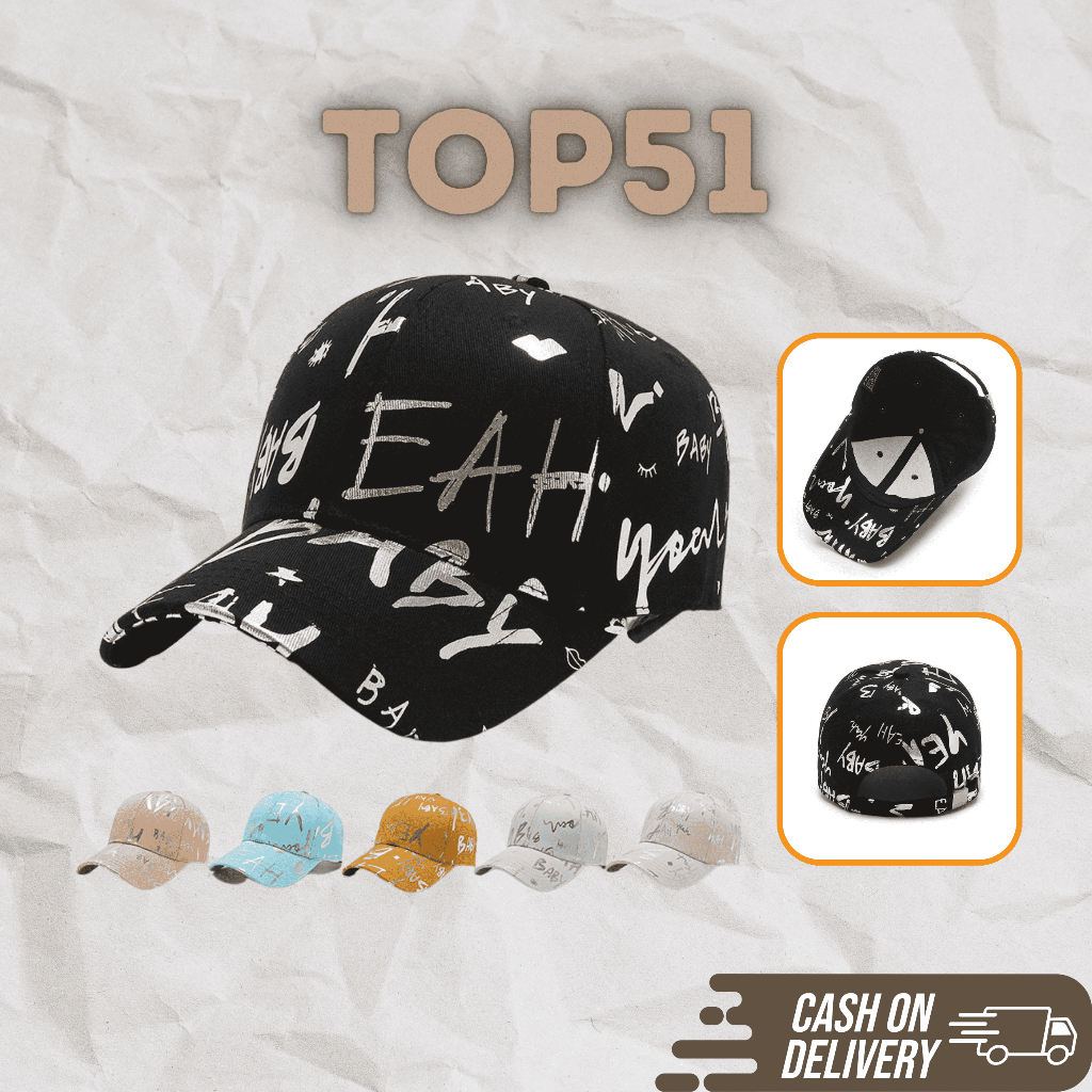 Jual DISKON BESAR BESARAN !! Topi Fashion Unisex Full Motif [TOP051 ...