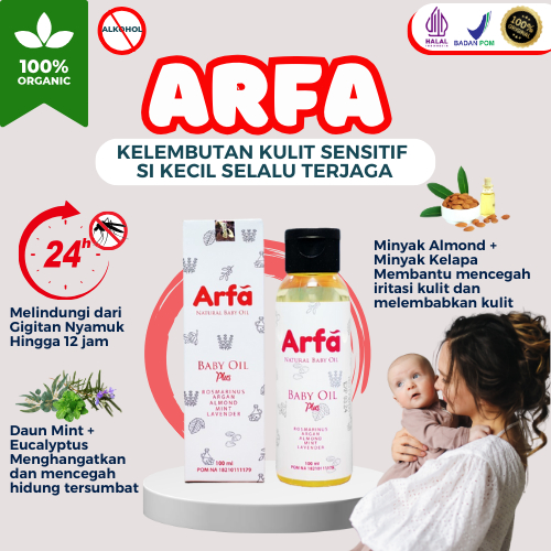 Jual Arfa Baby Oil Minyak Telon Original 100 ML - Mencegah dari gigitan nyamuk - menghangatkan ...