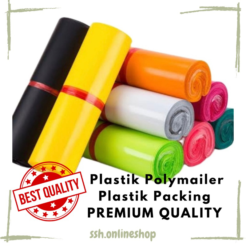 Jual Plastik Packing Polymailer Glossy warna-warni / Plastik Packing ...