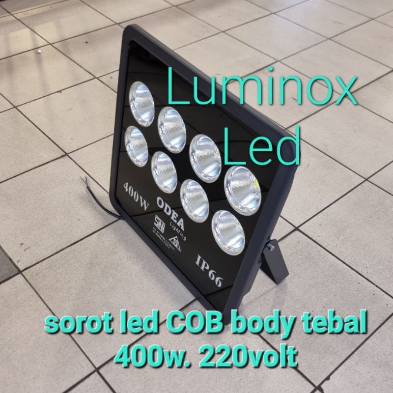 Jual lampu sorot cob odea 400watt 400w - tembak led 8mata 400 watt 400w 8led body tebal 220volt ...