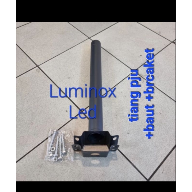 Jual tiang pju solar panel 1,5in / pipa lampu jalan 4cm 4,5cm + bracket ...