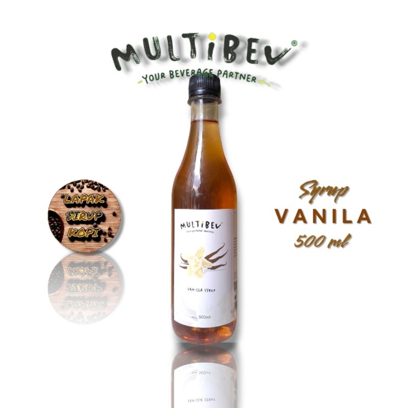 Jual Multibev - Vanila syrup 500ml - sirup minuman rasa vanila | Shopee ...
