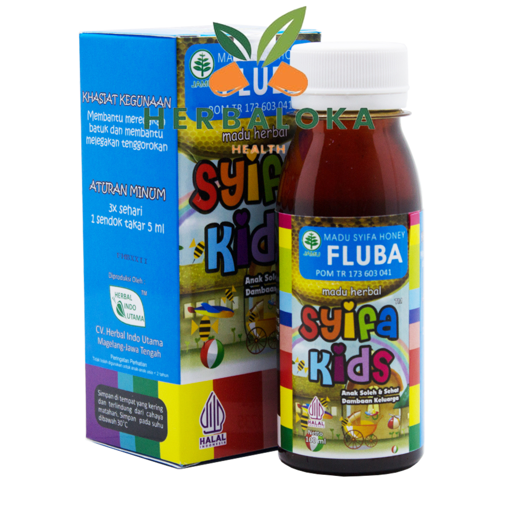 Jual Madu Syifa Kids FLUBA HIU Flu dan Batuk Anak - Madu Herbal Isi ...