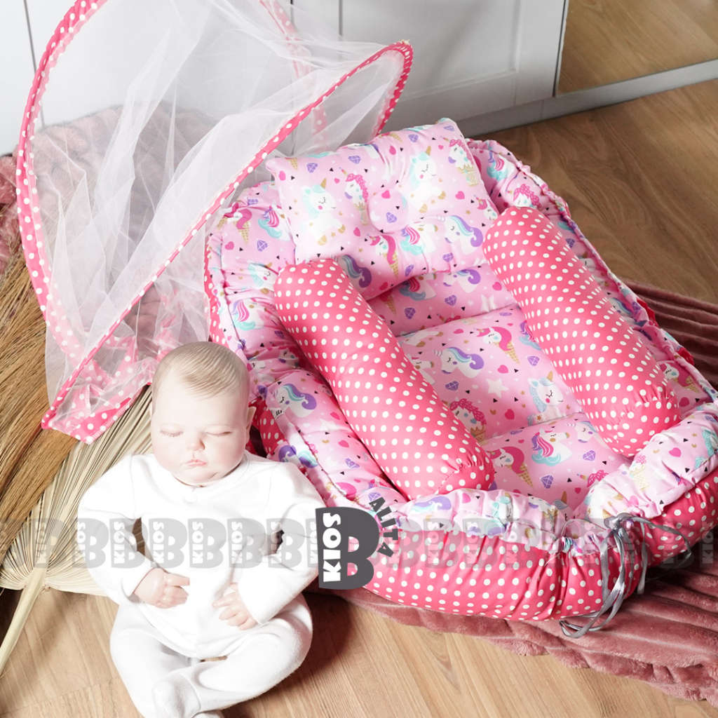 Jual KASUR BAYI BABY NEST PREMIUM DENGAN KELAMBU + FREE BANTAL PEYANG ...