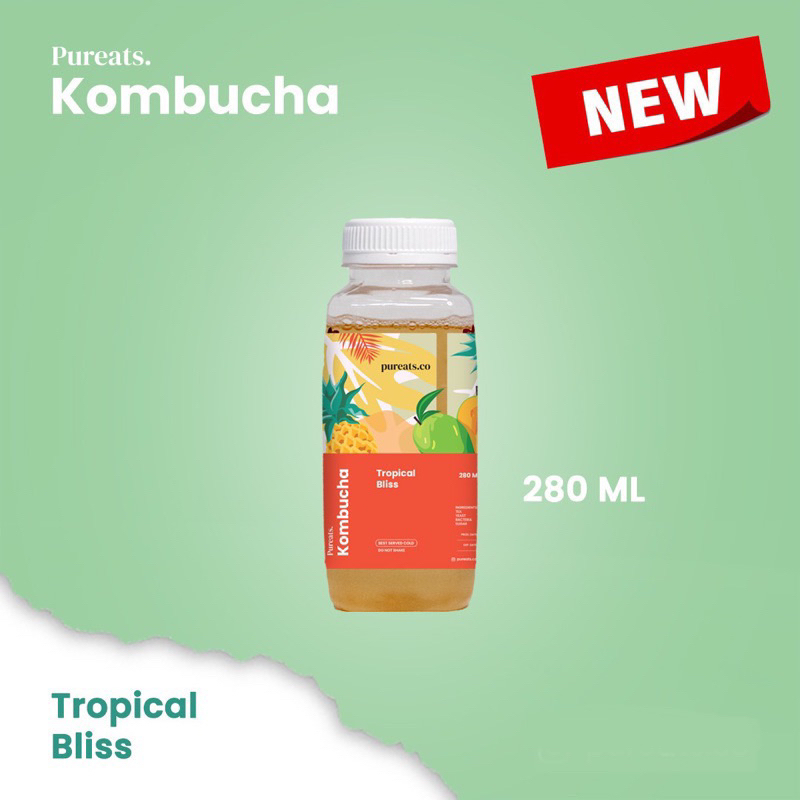 Jual Pureats.co kombucha Tropical Bliss 280ml | Shopee Indonesia