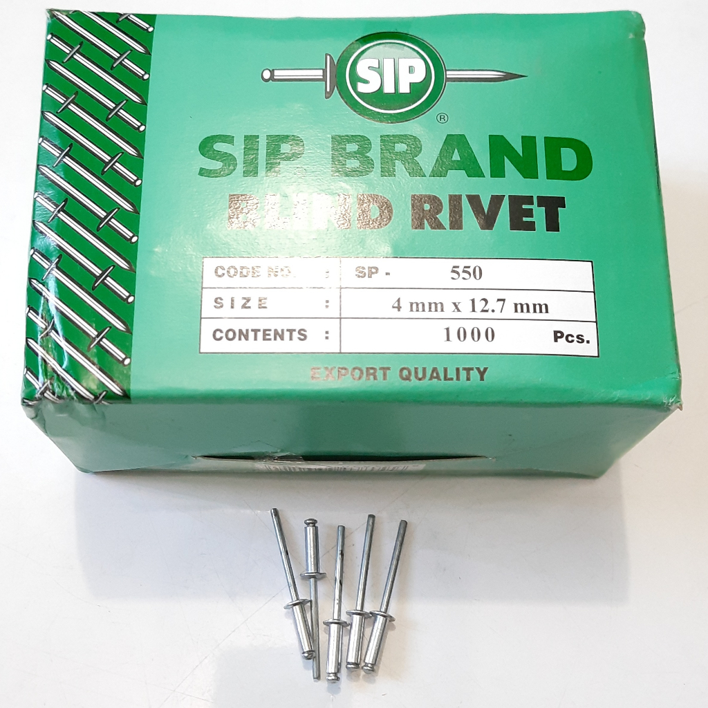 Jual paku rivet sip 550 ukuran 4 x 12.7 mm 1 dus isi 1000 | Shopee ...