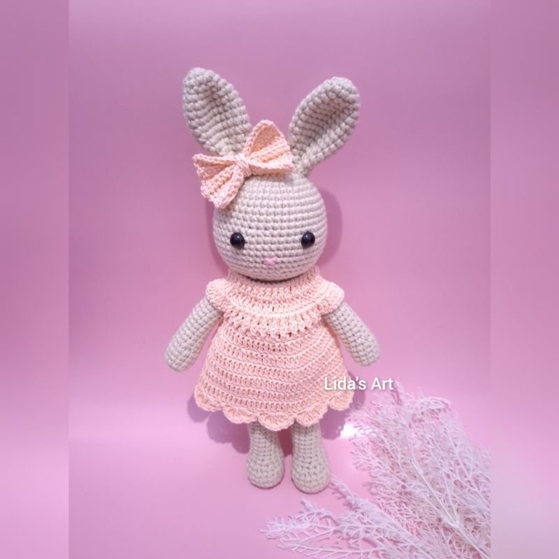 Jual boneka bunny amigurumi kelinci rajut | Shopee Indonesia
