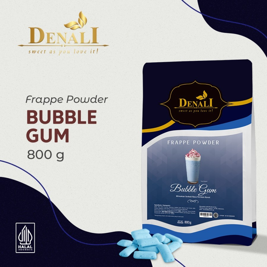 Jual Denali Bubble Gum Frappe Powder / Bubble Gum Powder Merk Denali ...