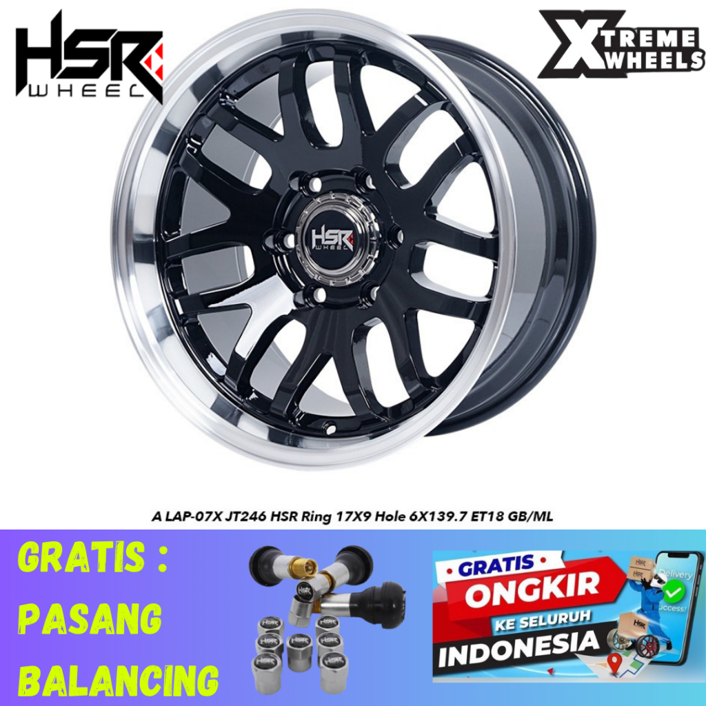Jual HSR A LAP 07X VELG MOBIL R17 LEBAR 9 LUBANG BAUT 6X139 ET18 SANDY ...