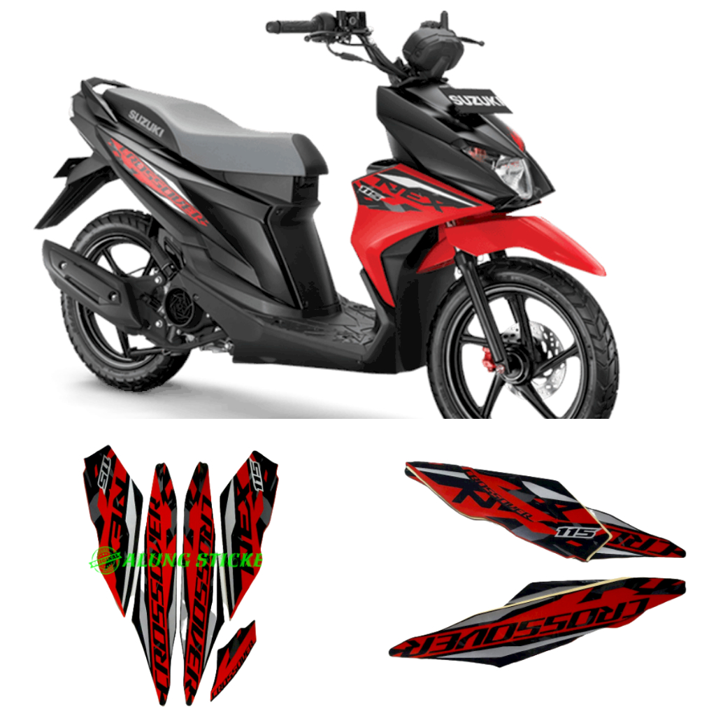 Jual STIKER STRIPING LIS LES BODY MOTOR SUZUKI NEX CROSSOVER 115 TAHUN ...