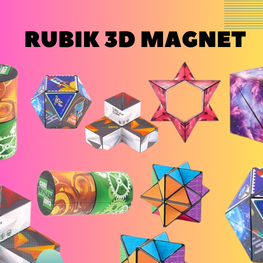 Jual RUBIK 3D MAGNET RUBIK KUBUS Magic cube KUBUS Rubik Maghnetik Rubik ...