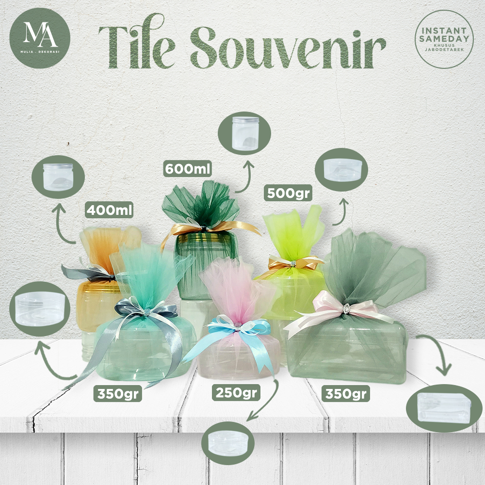 Jual Kain Tile Pembungkus Toples Souvenir Tulle Kaku Kantong Ukuran 250 ...