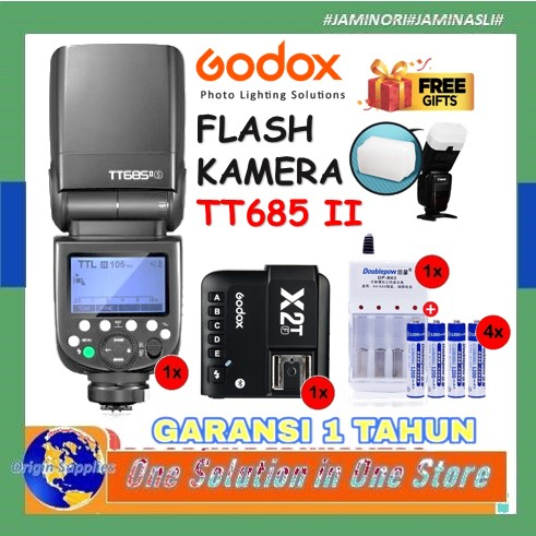 Jual Godox TT685 / TT-685 II Thinklite TTL Camera Flash for Canon/Nikon ...