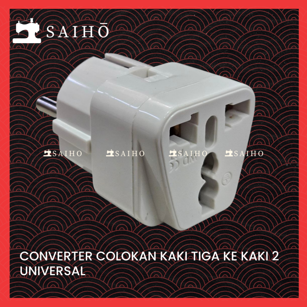 Jual Over Steker / Converter Colokan Listrik Converter Kaki 3 Ke 2 ...