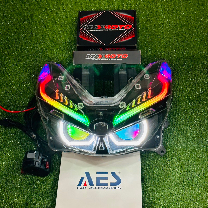 Jual FULLSET LAMPU PROJECTOR BILED AES TURBO SE EXPERIENCE 3WARNA VARIO ...