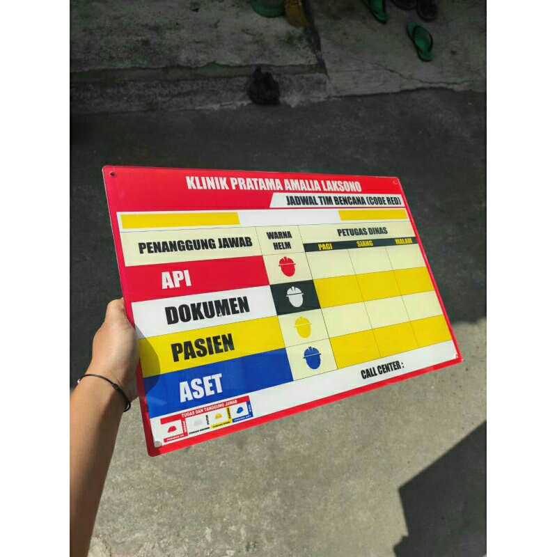 Jual akrilik papan code red tim bencana | Shopee Indonesia