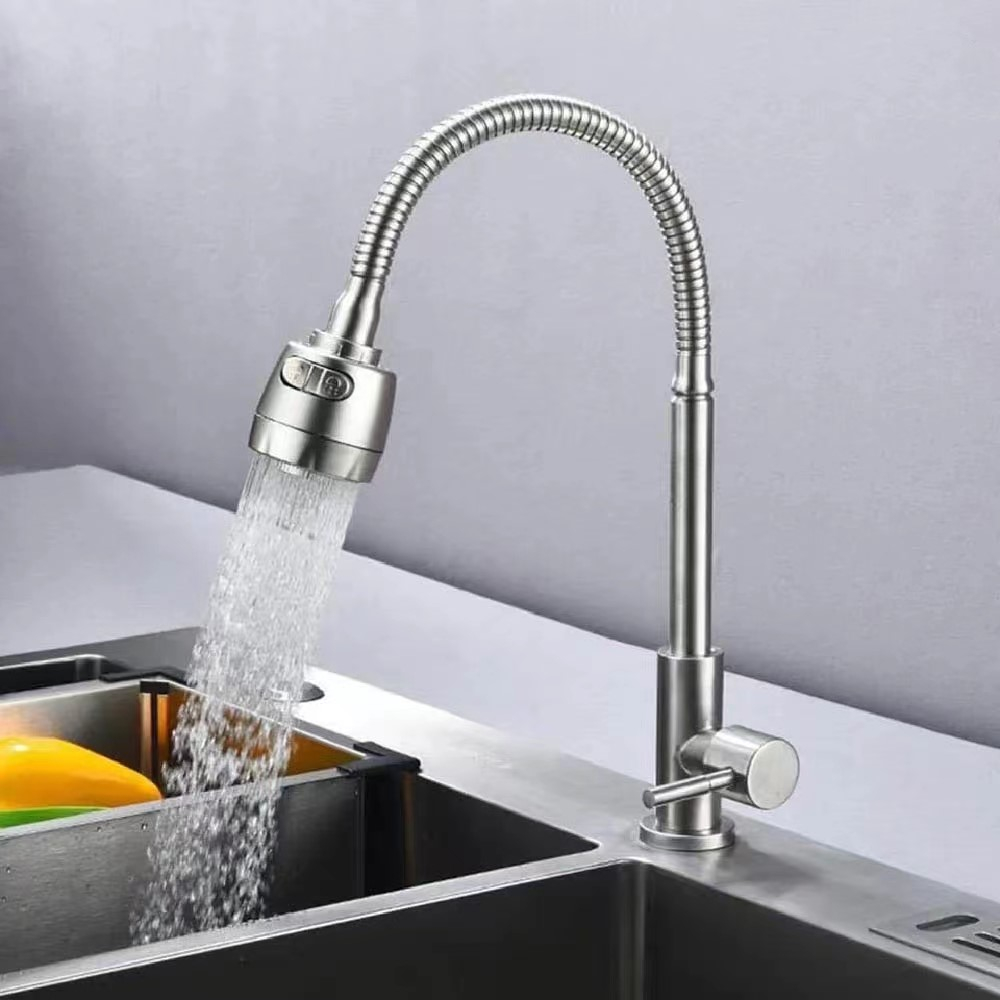 Jual 304 Keran Dapur Kran Angsa Cuci Piring Sink/Kran Serbaguna Kran ...
