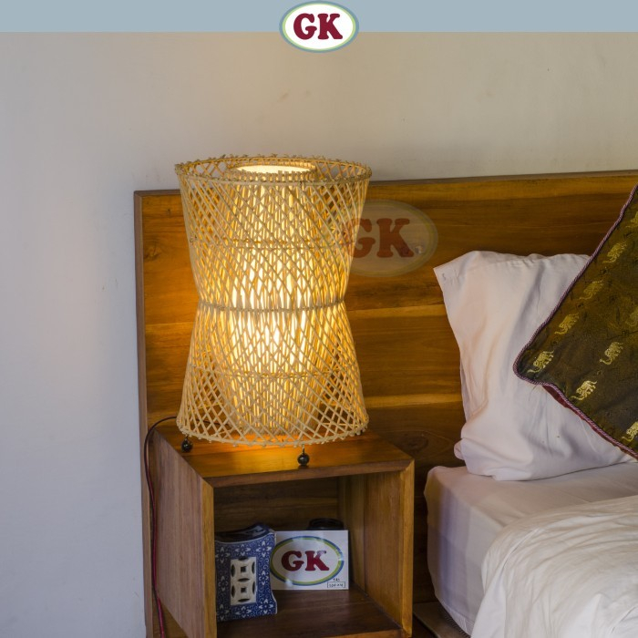 Jual D30 lampu meja/ kap lampu tidur /cover lampu rotan 1036 | Shopee Indonesia