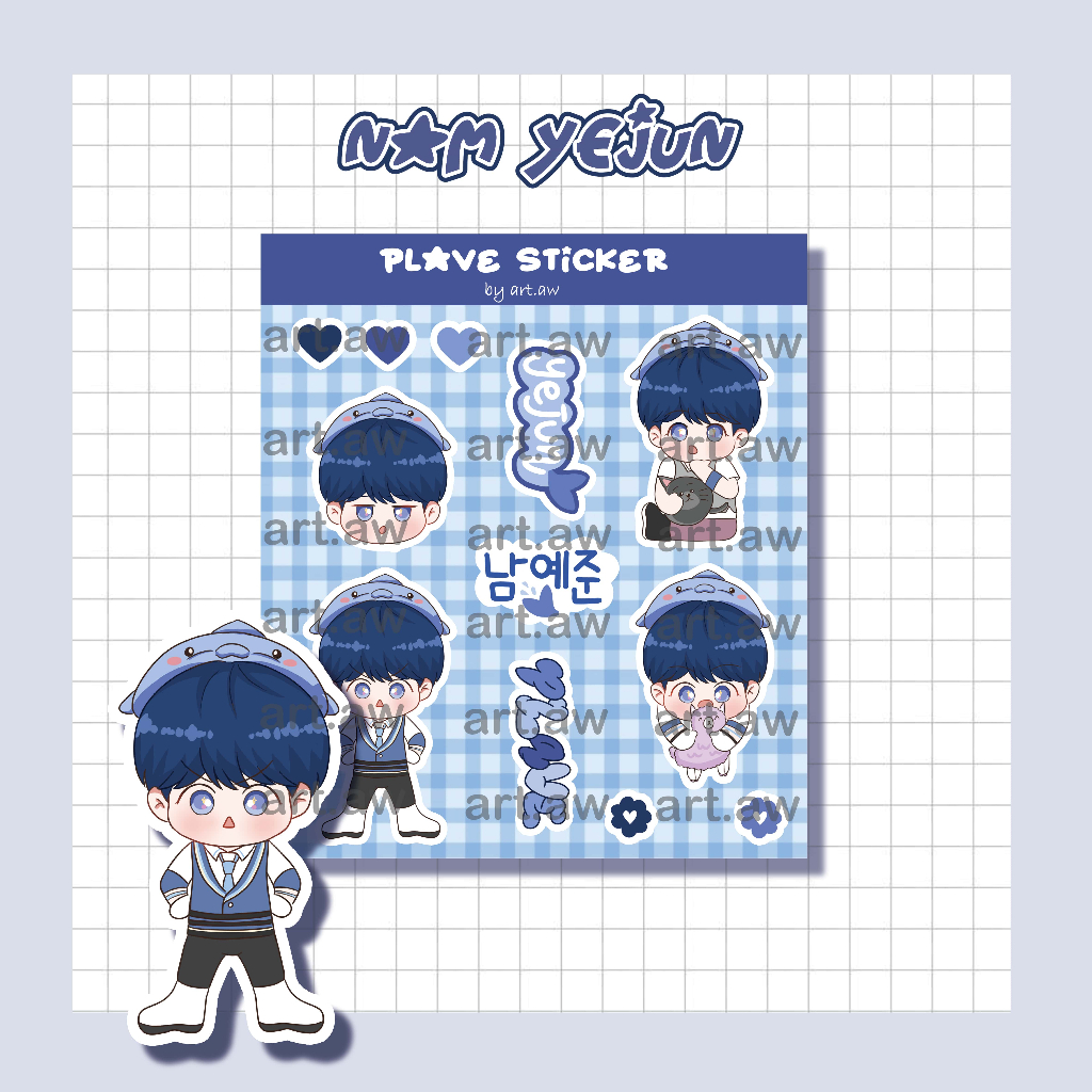 Jual Sticker Plave fanart by art.aw | Shopee Indonesia