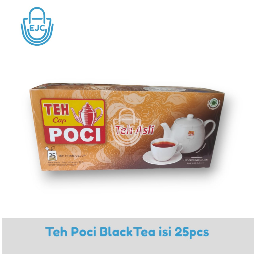 Jual Teh Cap Poci Teh Celup Poci isi 25 Black Tea Melati | Shopee Indonesia