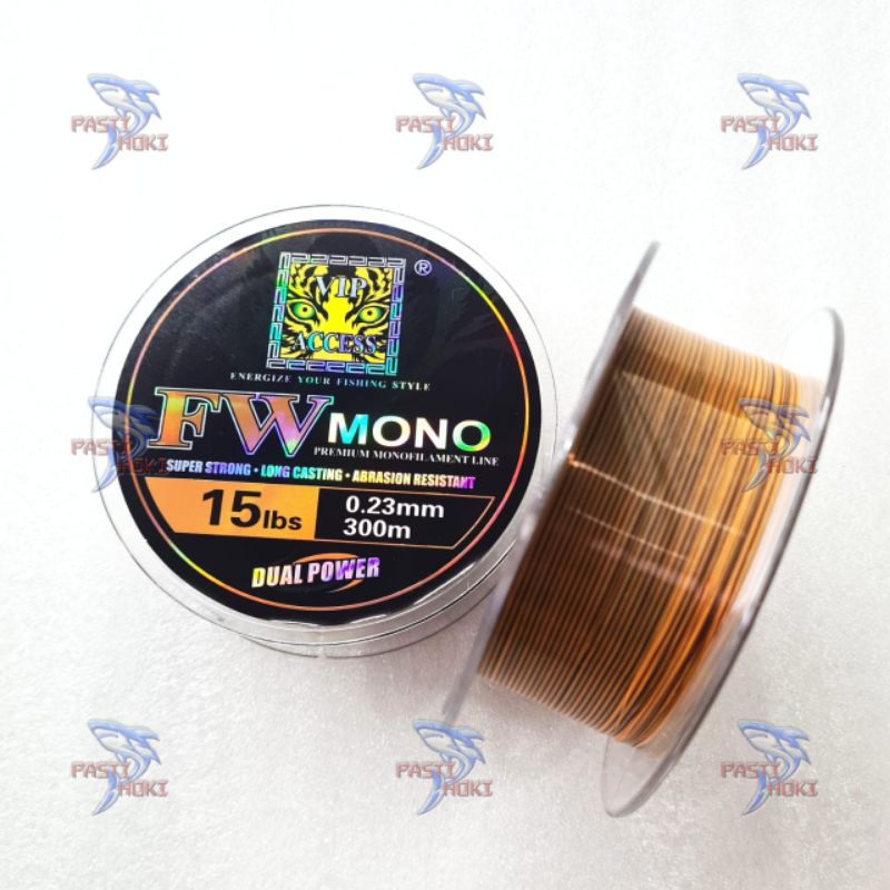 Jual Senar Pancing Dual Power Vip Access FW MONO Nylon 300m | Shopee ...