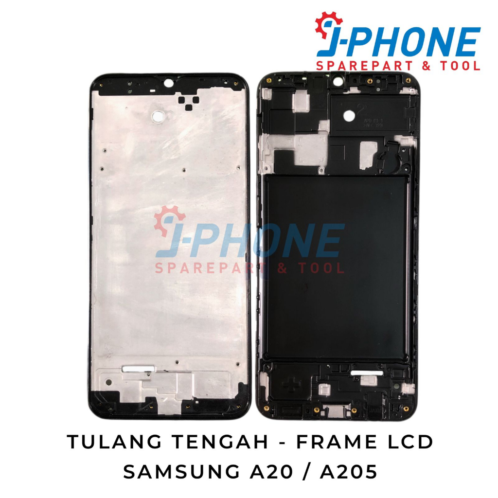 Jual TULANG TENGAH/ FRAME LCD SAMSUNG A20 A205 | Shopee Indonesia