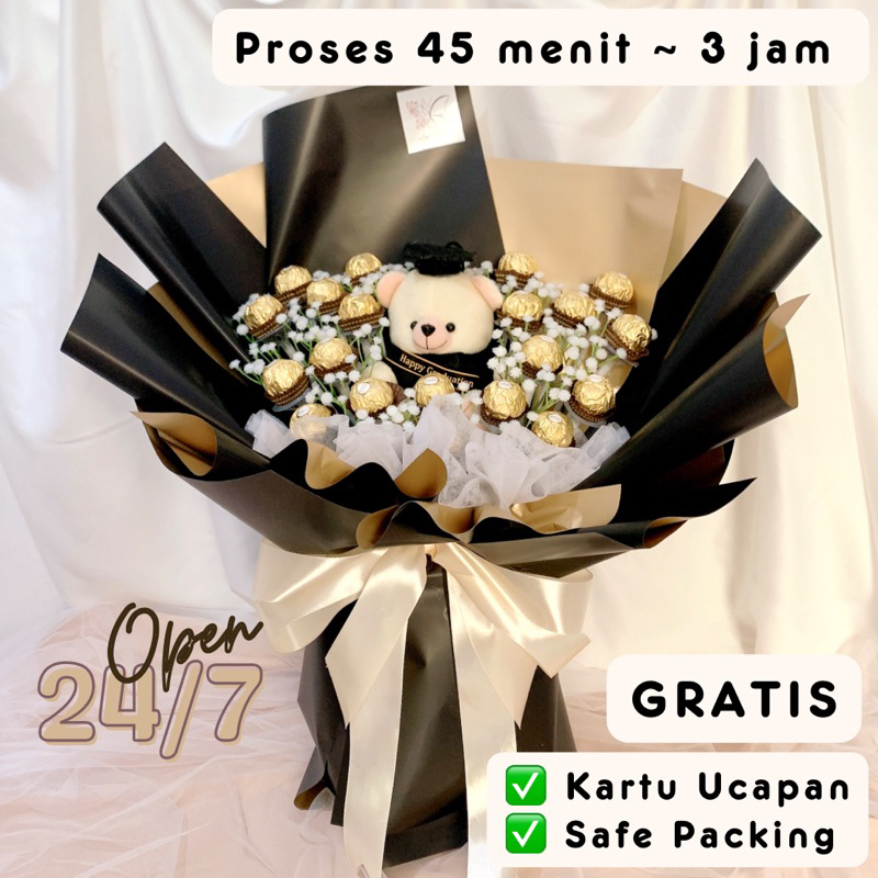 Jual [24 Jam tanpa PO] FERRERO ROSEMAIRY - Buket Bunga Palsu Artificial ...