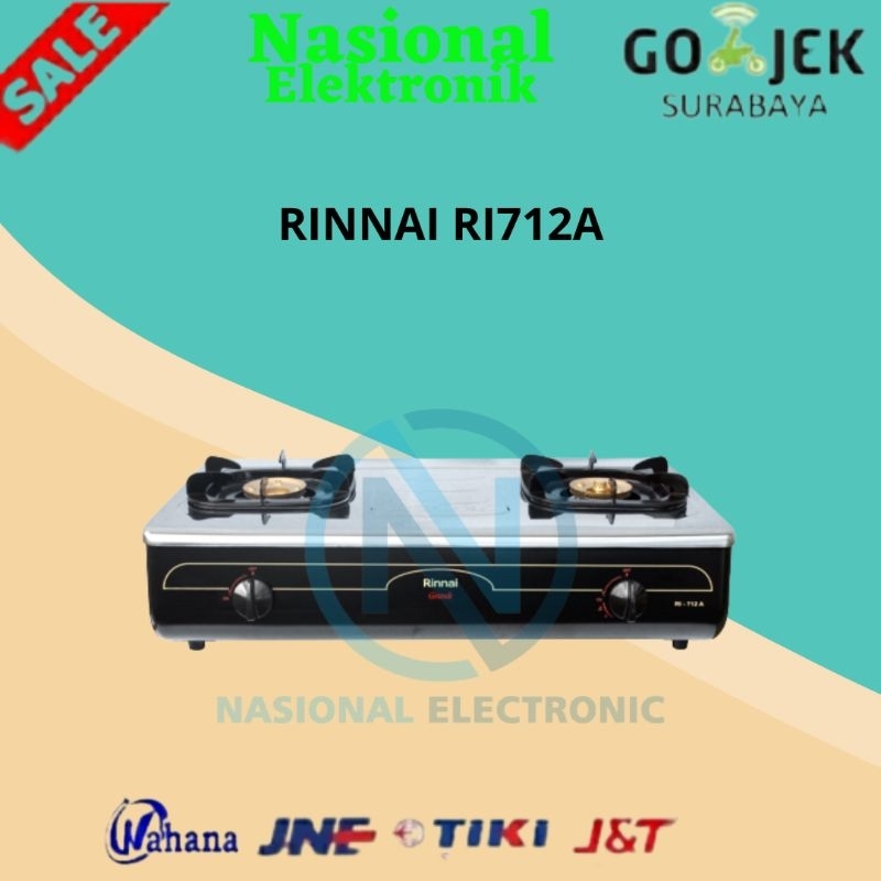 Jual KOMPOR GAS RINNAI RI 712 A/KOMPOR GAS RINNAI RI712A/KOMPOR GAS LPG ...