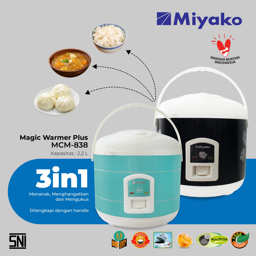 Jual MIYAKO - MCM-838 magic com 2,2 L | mejikom kapasitas besar ...