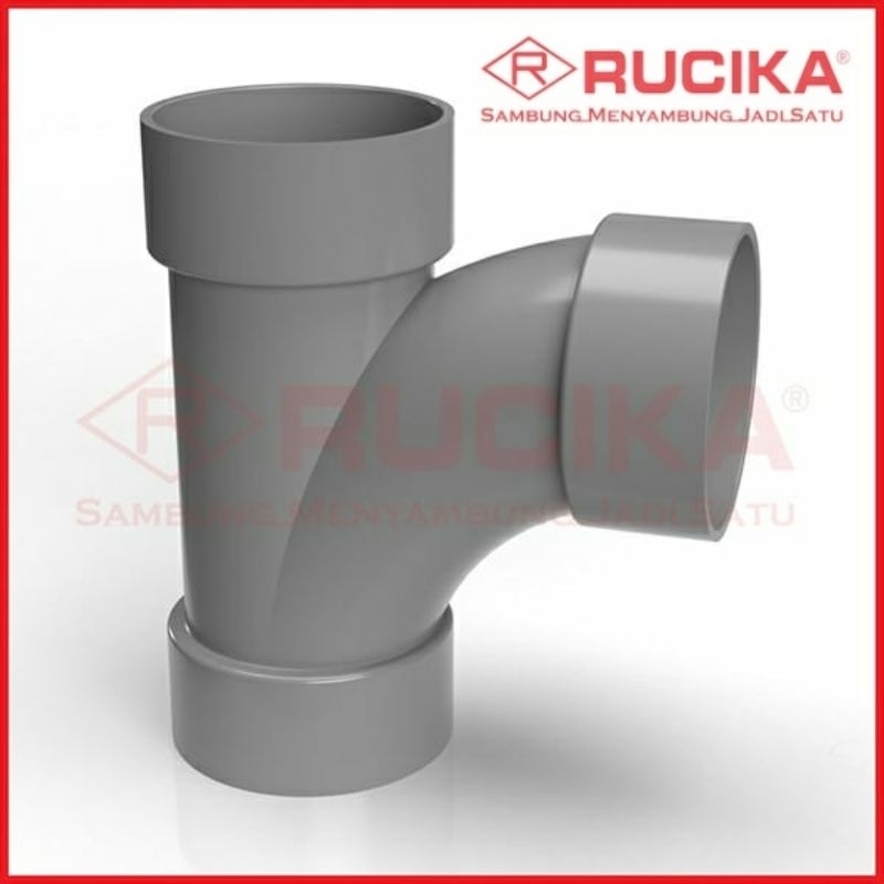 Jual LARGE RADIUS TEE WAY PVC D RUCIKA 3 INCH | Shopee Indonesia