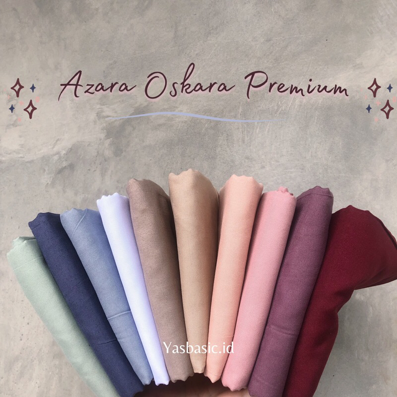 Jual Azara Oskara Premium Laser Cut Metal Logo Voal Miracle Hijab Voal ...