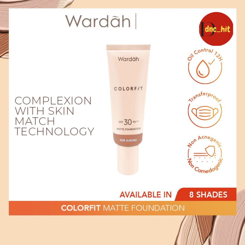 Jual Wardah Colorfit Matte Foundation SPF 30 PA+++ 25ml | Shopee Indonesia