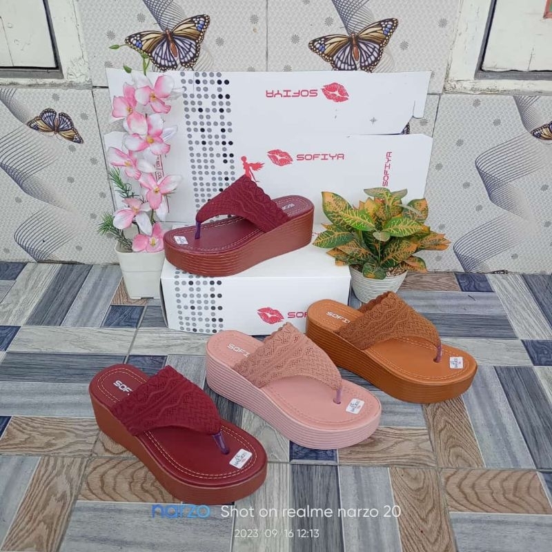 Jual WEDGES SOFIYA/SANDAL SOFIYA/SOFIYA 7 CM/SOFIYA | Shopee Indonesia