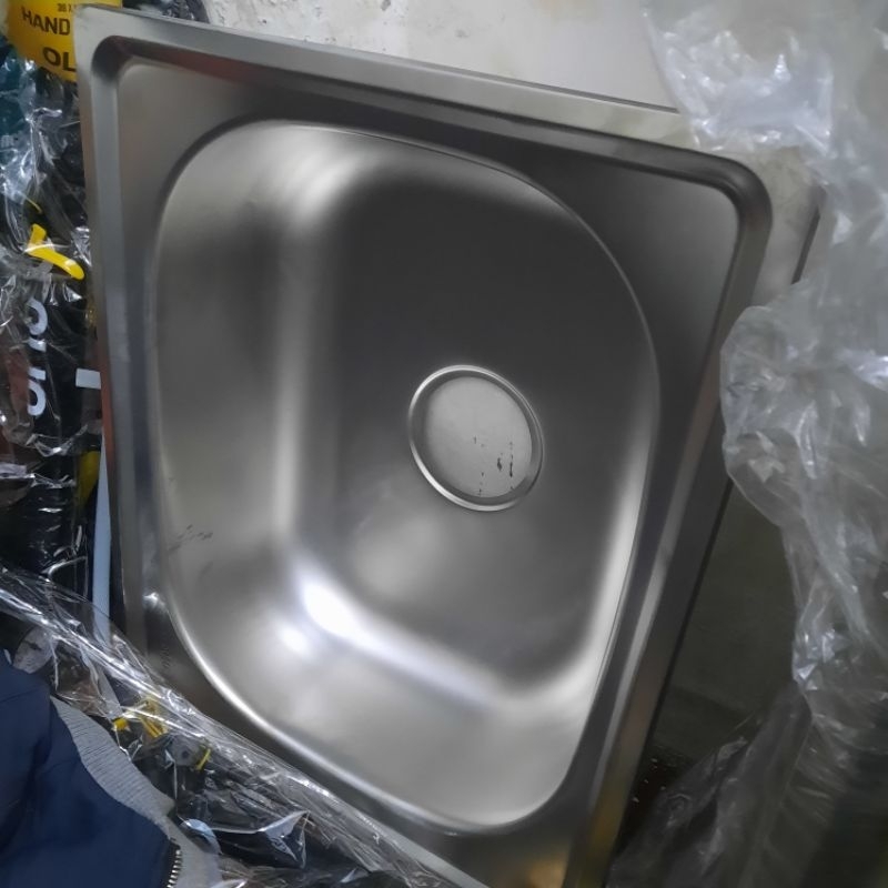 Jual Bak Cuci Piring Stainless Satu Lubang uk 50cm Full Set Saringan ...