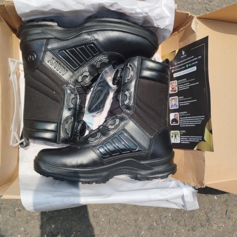 Jual Sepatu PDL Tali Putar Tactical TNI AL Bocorocco Original Jatah ...