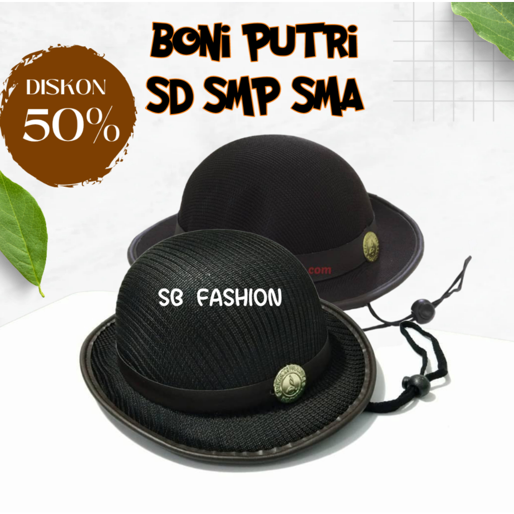Jual topi boni pramuka anak perempuan putri cewek sekolah sd smp bahan ...