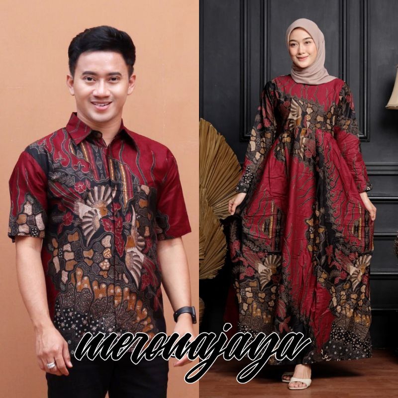 Jual HARGA SEPASANG - Gamis Batik Couple Terlaris Best Seller | Shopee ...