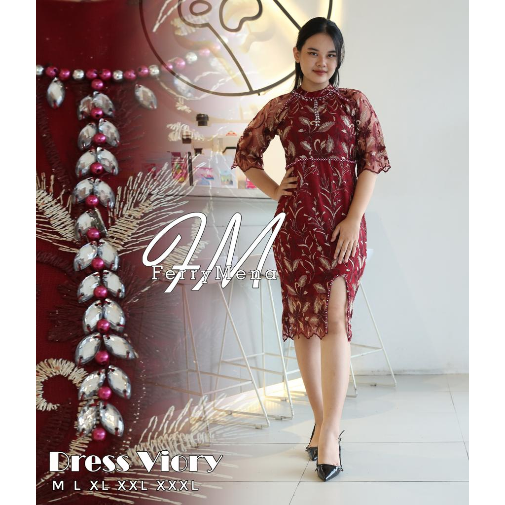 Jual MQ DRESS VIORY / DRESS NATAL 2023 2024 / KEBAYA MODERN / KEBAYA ...