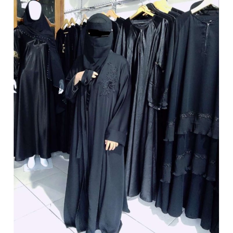 Jual ABAYA OUTER BUNGA 01 BY BINSAL | Shopee Indonesia