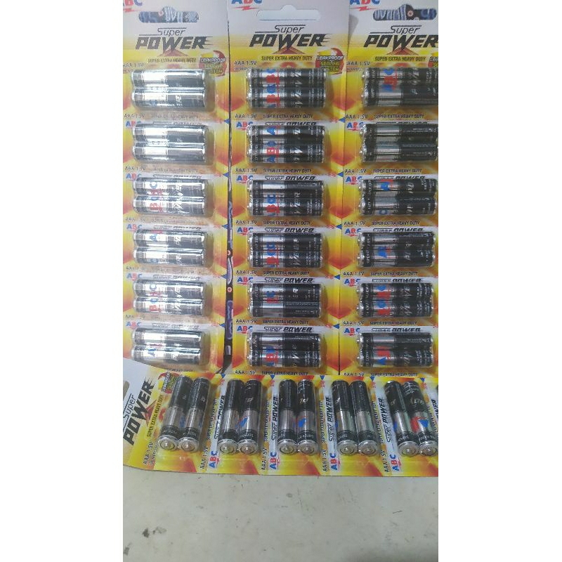 Jual Baterai ABC AAA / Baterai ABC Kecil / Baterai ABC 1 Renceng ...