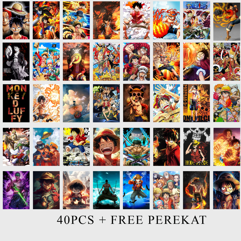 Jual POSTER ONE PIECE TERBARU LENGKAP ISI 40 Paket KOMPLIT | Shopee ...