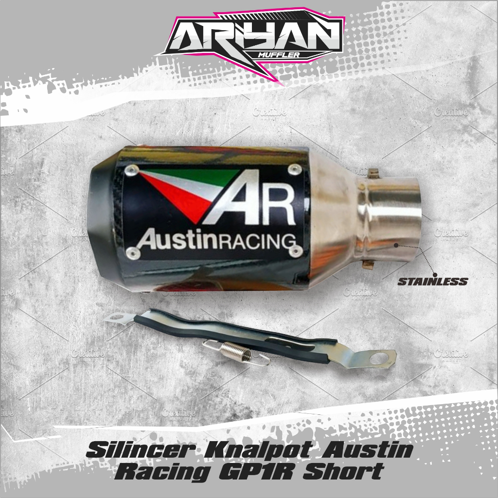 Jual Silincer Knalpot Austin Racing GP1R Short Carbon Stainless ...