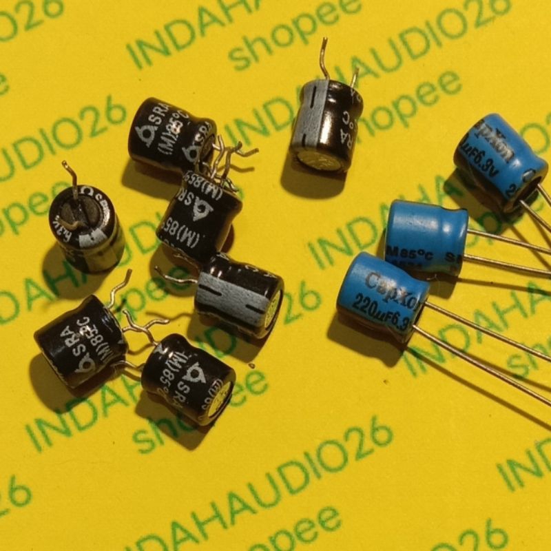 Jual samyoung / capxon 220uf 6v3 6.3v elko kapasitor elco 6,3v d6mm | Shopee Indonesia