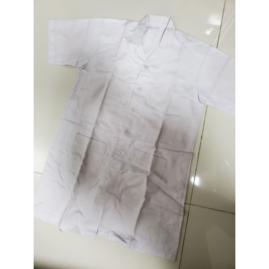 Jual Jas Laboratorium Seragam Laboratorium SMA Swasta | Shopee Indonesia