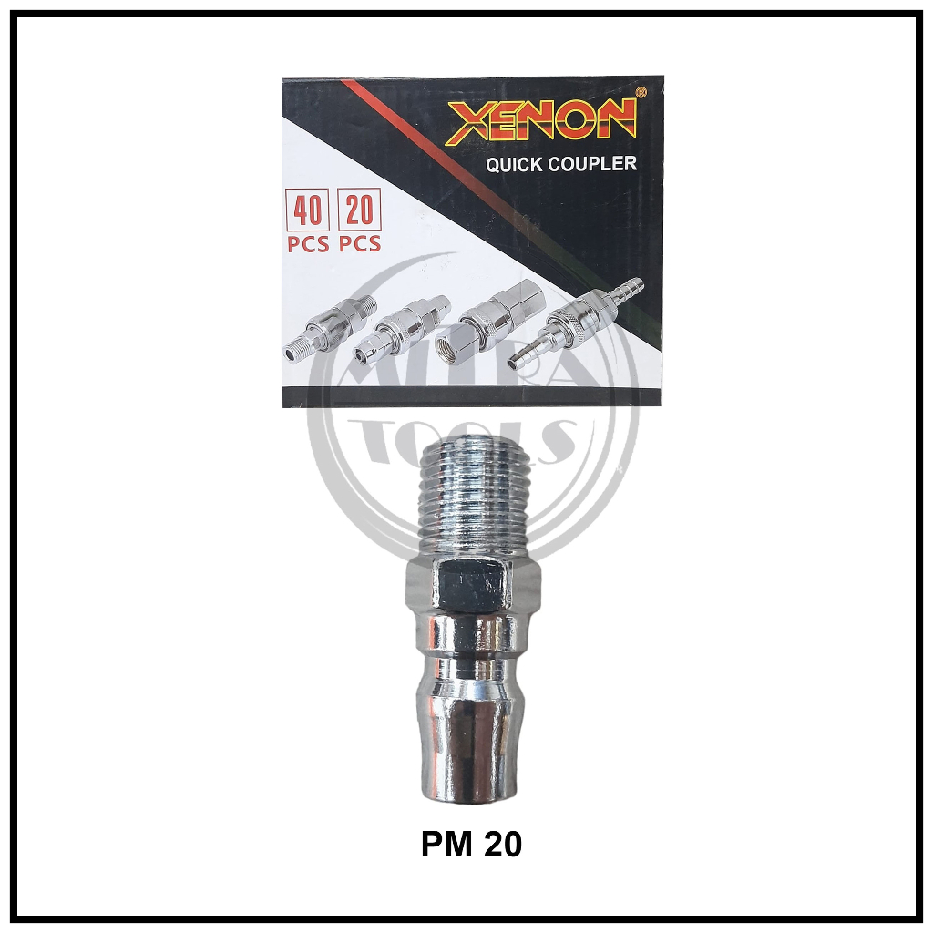 Jual Quick Coupler PM 20 Penyambung selang kompresor Cowo Male PM20 ...