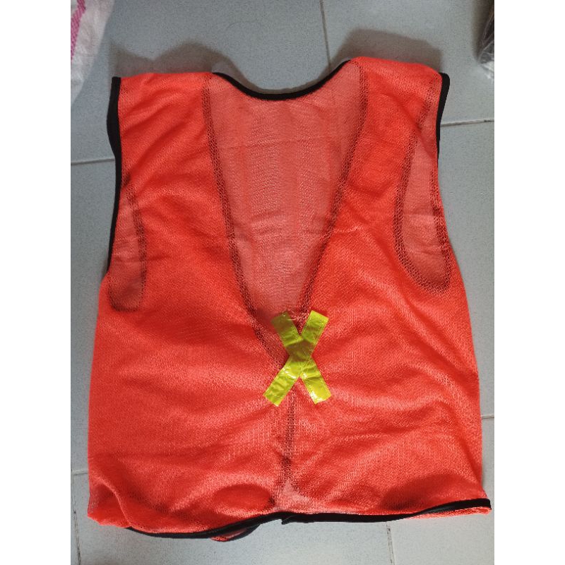 Jual Rompi jaring orange rompi proyek safety rompi tukang | Shopee ...