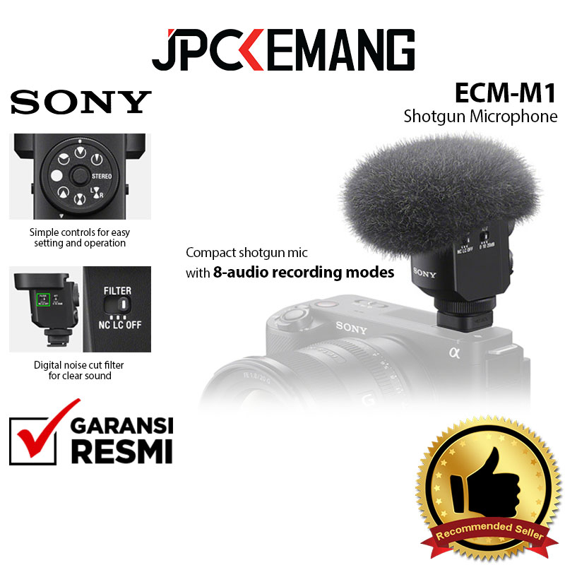 Jual Sony ECM-M1 Shotgun Microphone Sony ECMM1 Mic Mikrofon Kamera Garansi Resmi | Shopee Indonesia