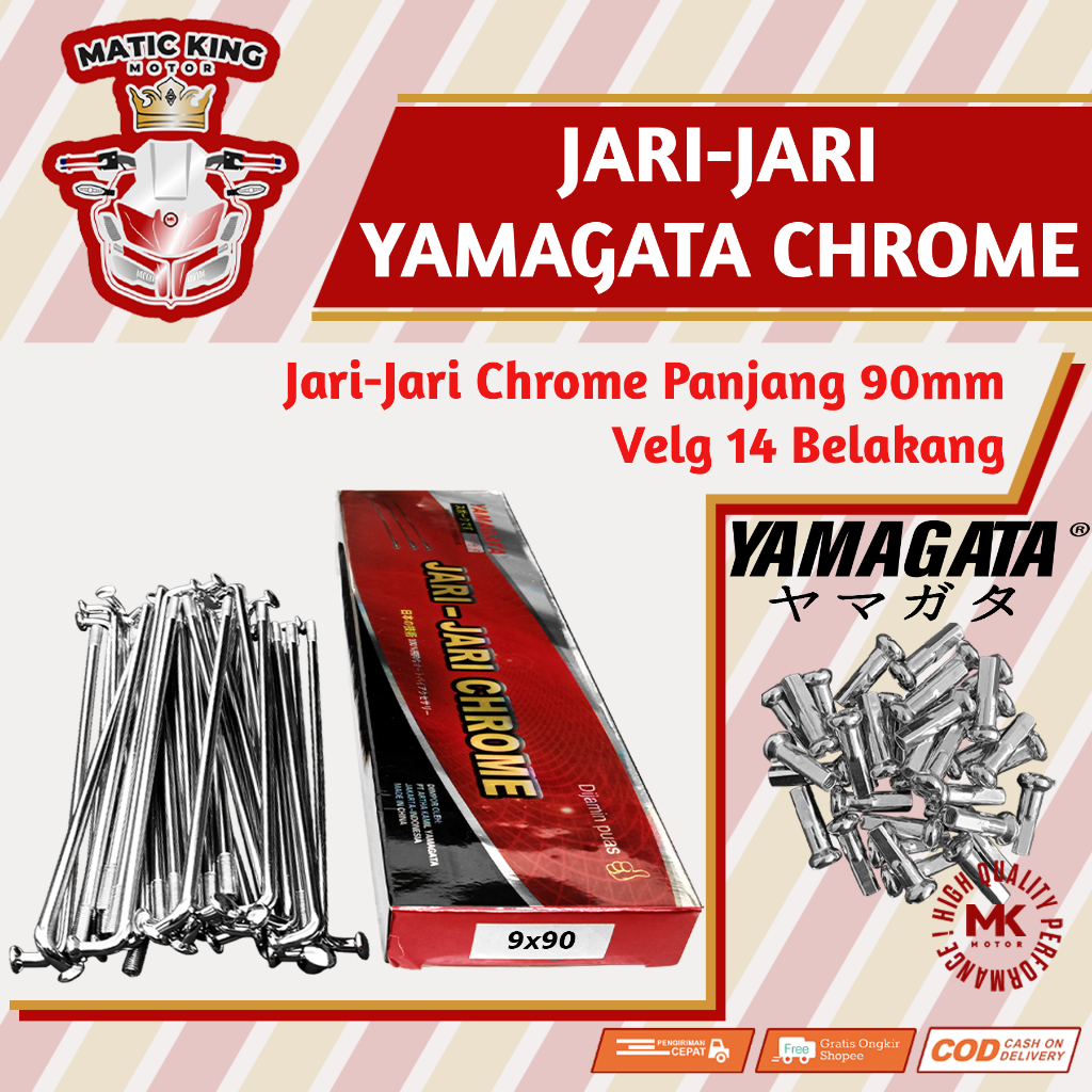 Jual Jari Jari Ruji Chrome Yamagata Ukuran 90 120 130 154 157 159 164 ...