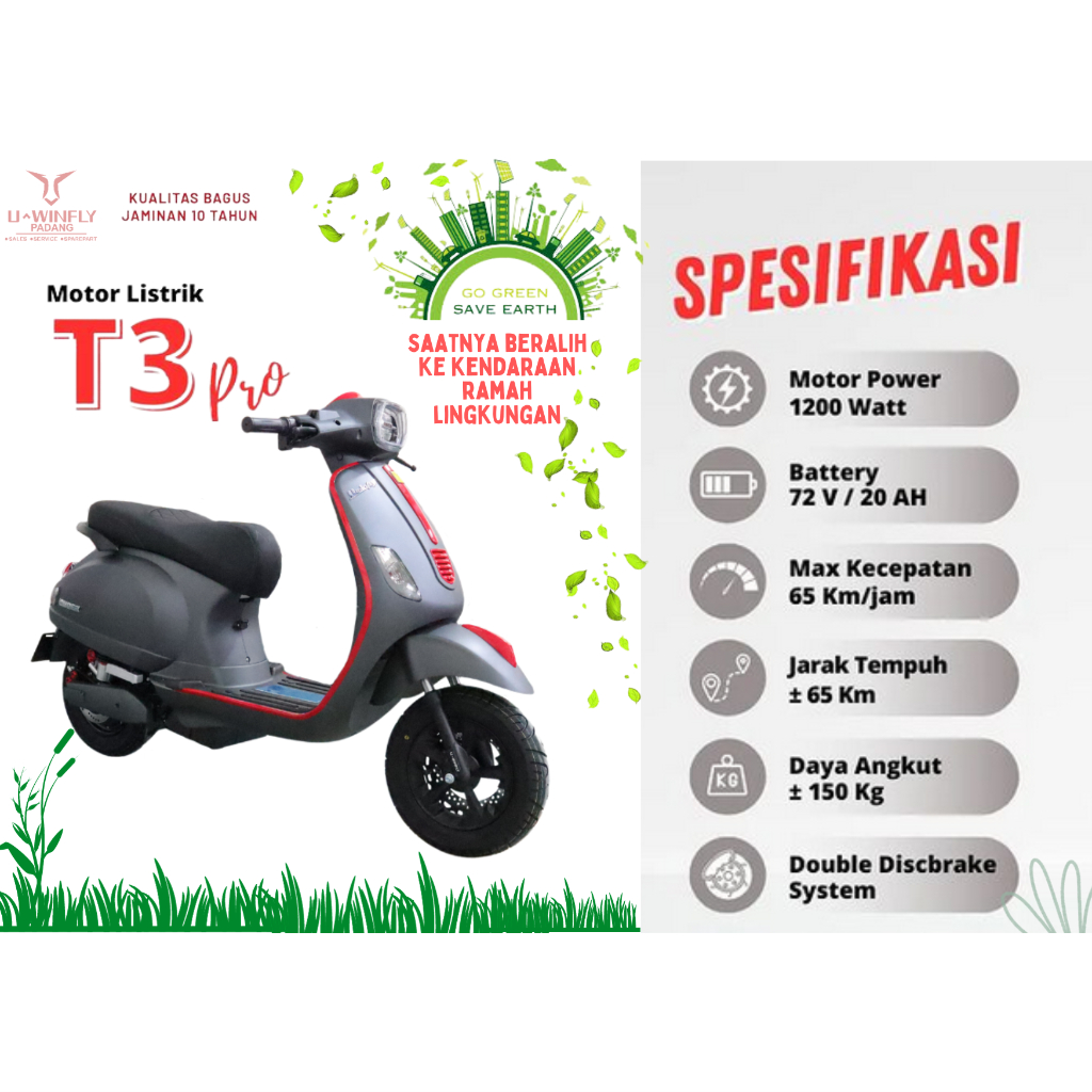 Jual Motor Listrik T3S Paling Banyak Dicari | Shopee Indonesia